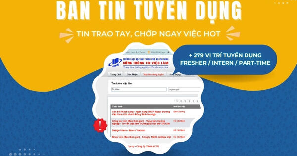 BẢN TIN TUYỂN DỤNG TUẦN 17/2025 - Trung tâm Hướng nghiệp - Tư vấn việc làm Trường Đại học Mở Tp.HCM